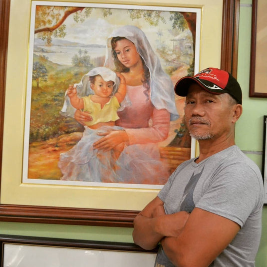 Milan's work is distinguished by his sultry renditions of beautiful young women and children ...