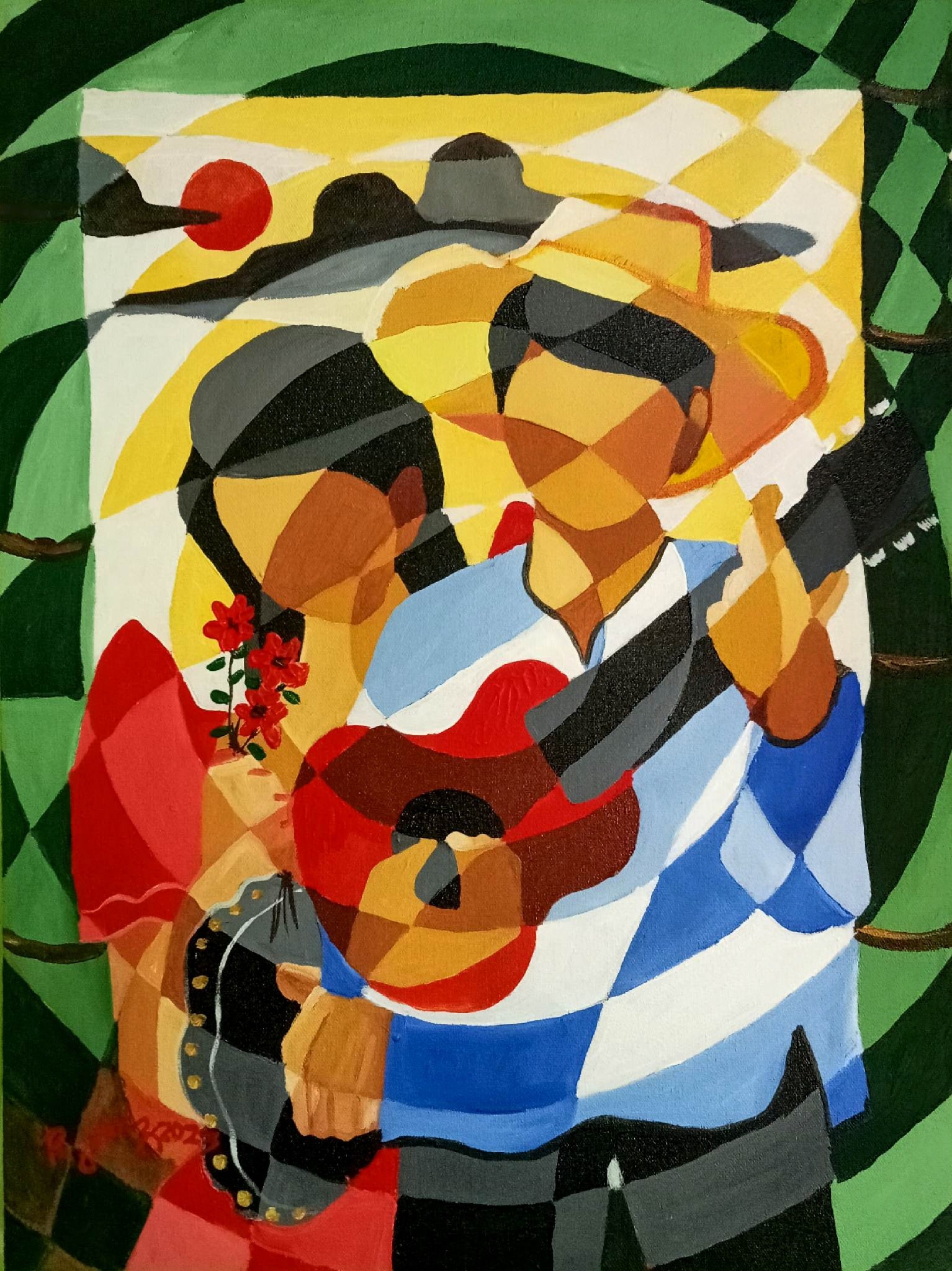 Jojo Requina | Harana - Filipino Cubism Art – namiart-gallery