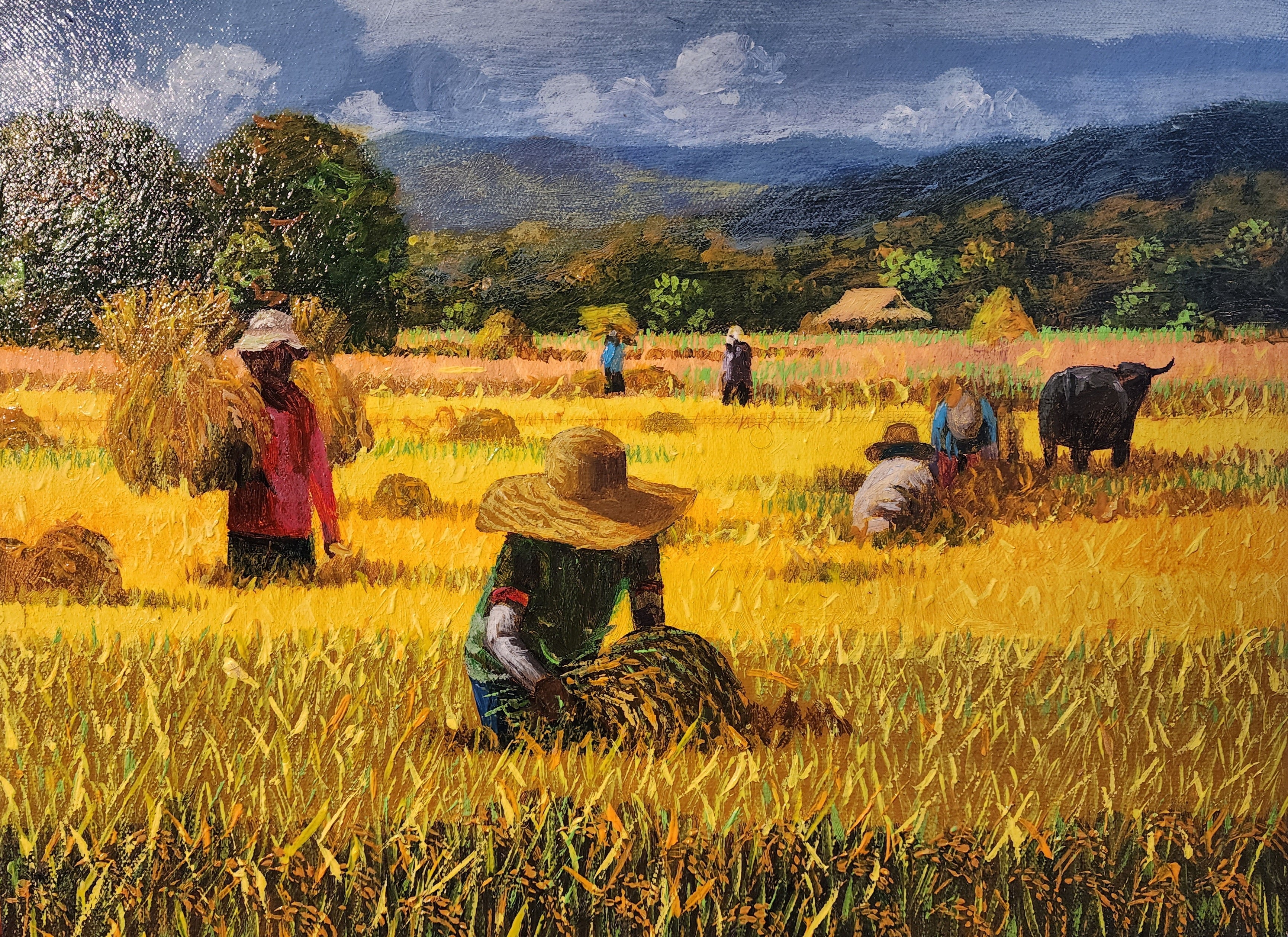 Filipino Farmers Painting