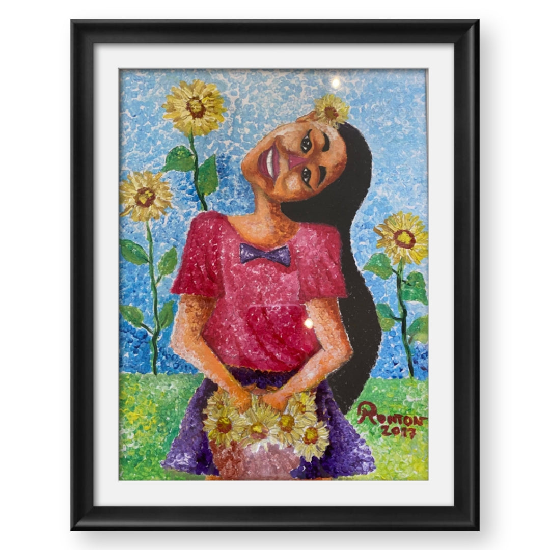 Girl with Flowers