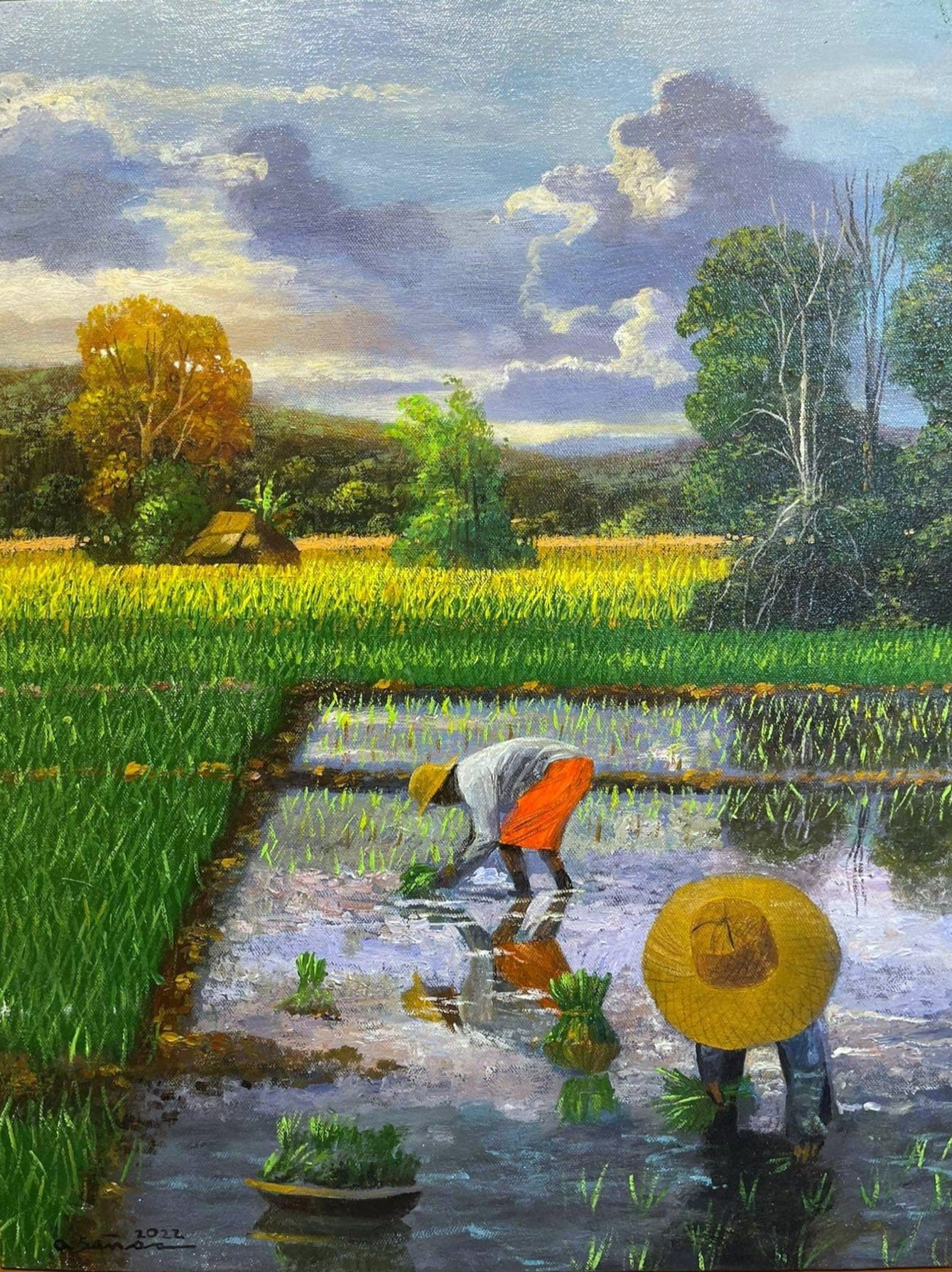 Rice Planting By Fernando Amorsolo